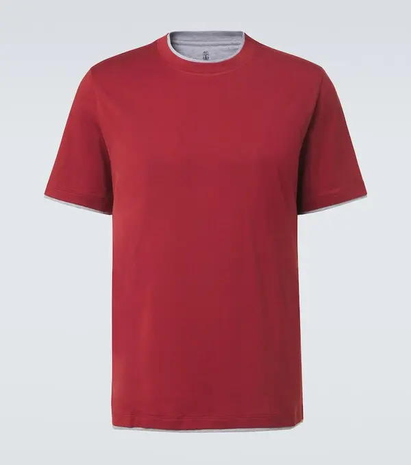 Brunello Cucinelli Cotton Jersey T-shirt - Red
