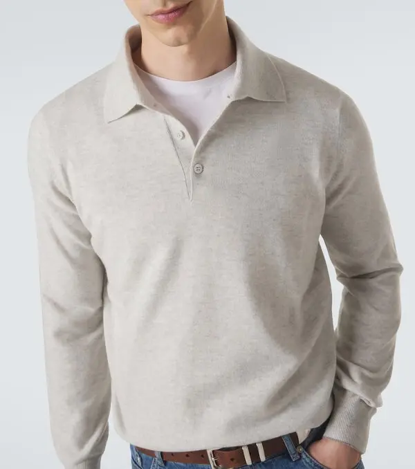 Brunello Cucinelli Cashmere Polo Sweater