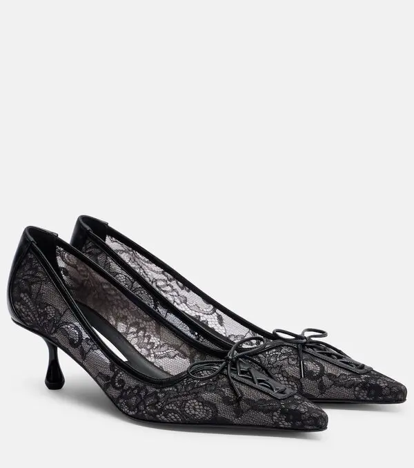 JIMMY CHOO Scarlett Lace Pumps - Black