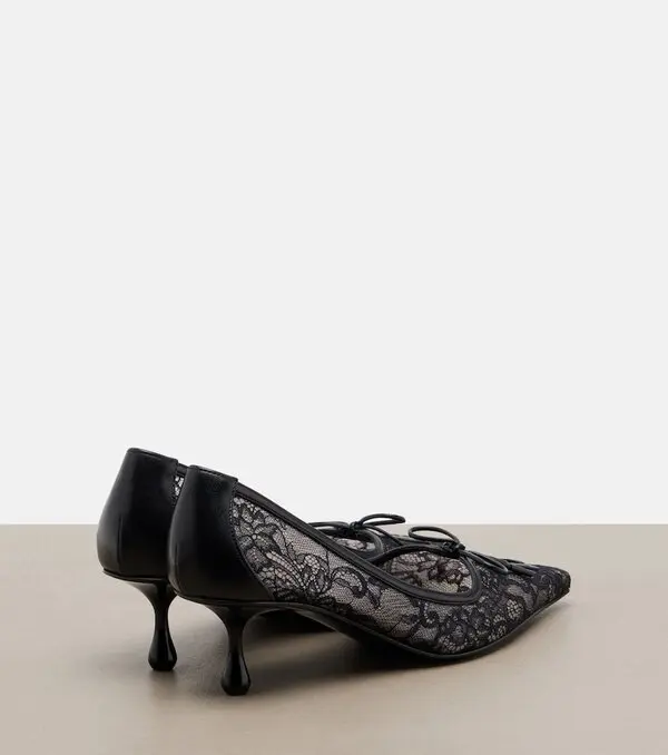 JIMMY CHOO Scarlett Lace Pumps - Black