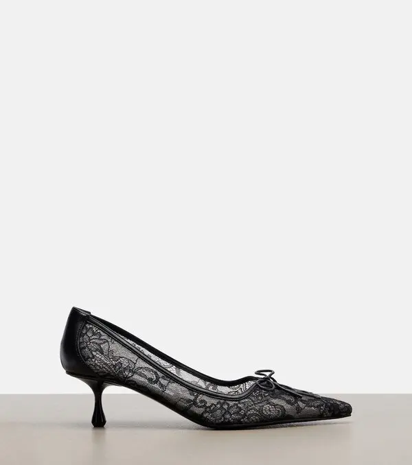 JIMMY CHOO Scarlett Lace Pumps - Black