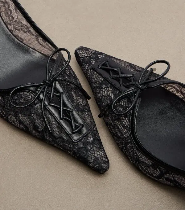 JIMMY CHOO Scarlett Lace Pumps - Black