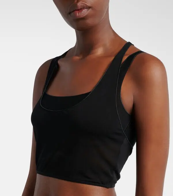 Gucci Layered Semi-sheer Cropped Top