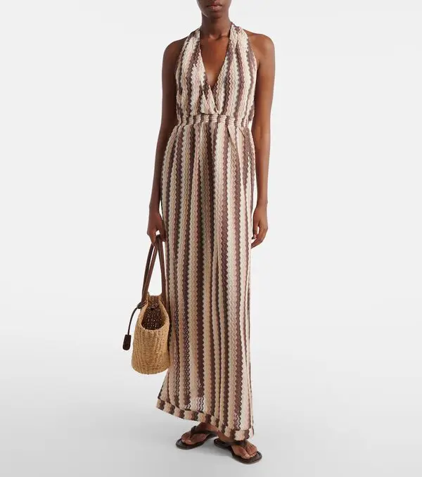 Melissa Odabash Mariah Knitted Maxi Dress