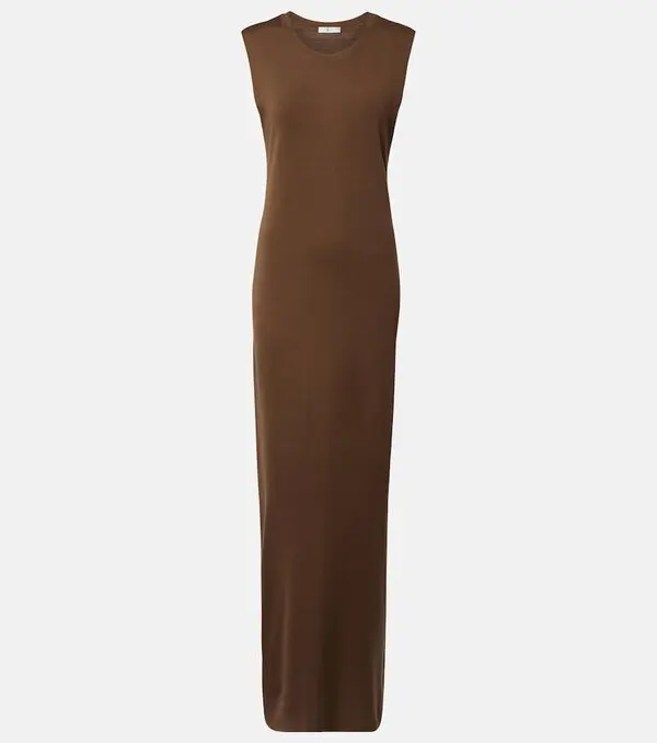 THE ROW Oiva Silk Maxi Dress - Brown