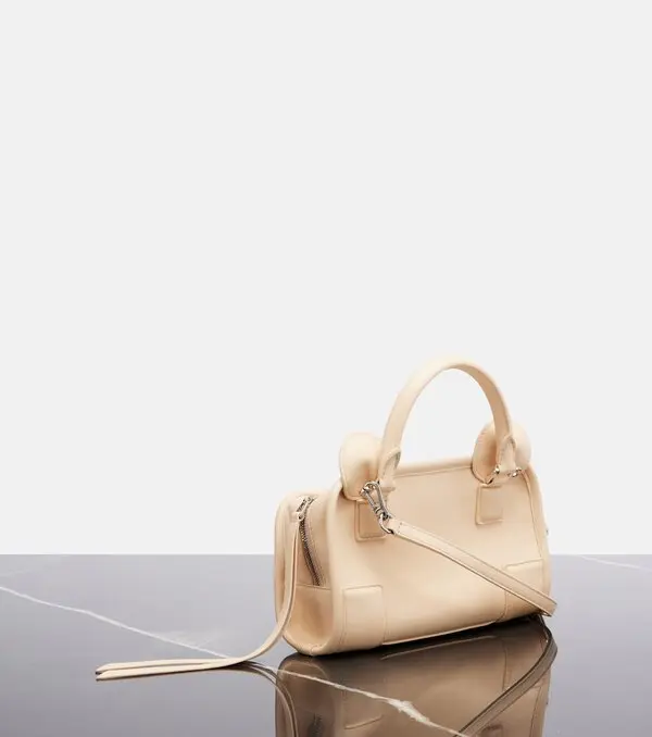 Loewe Amazona 180 Lion Fringed Cut Mini Tote Bag - Beige 