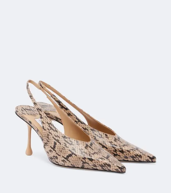 JIMMY CHOO Isa Slingback Pumps - Brown