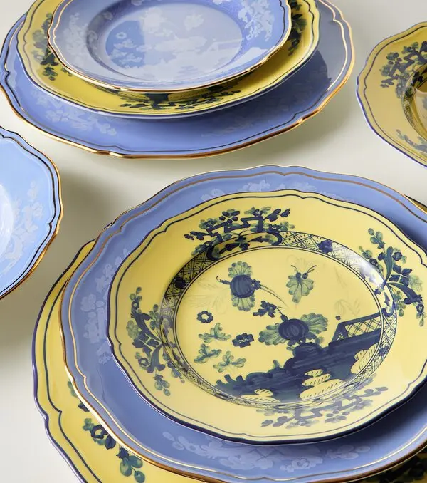 GINORI 1735 Oriente Italiano Porcelain Dessert Plate - Yellow