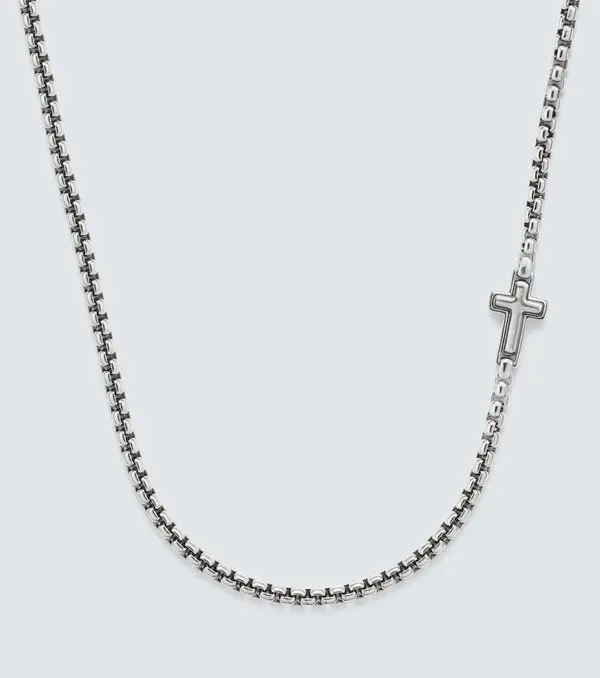 David Yurman Cross Station Sterling Necklace