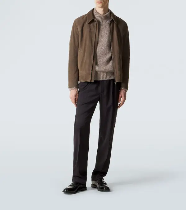 Brioni Asolo Wool Trousers - Brown