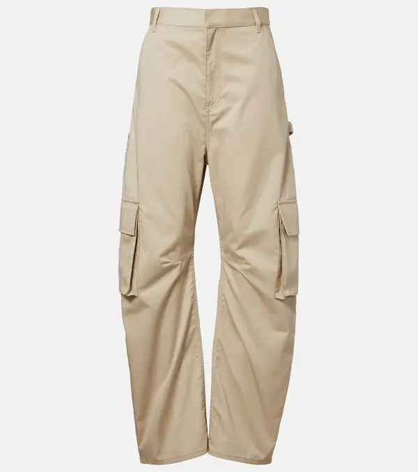 Balenciaga Cotton Cargo Pants - Beige