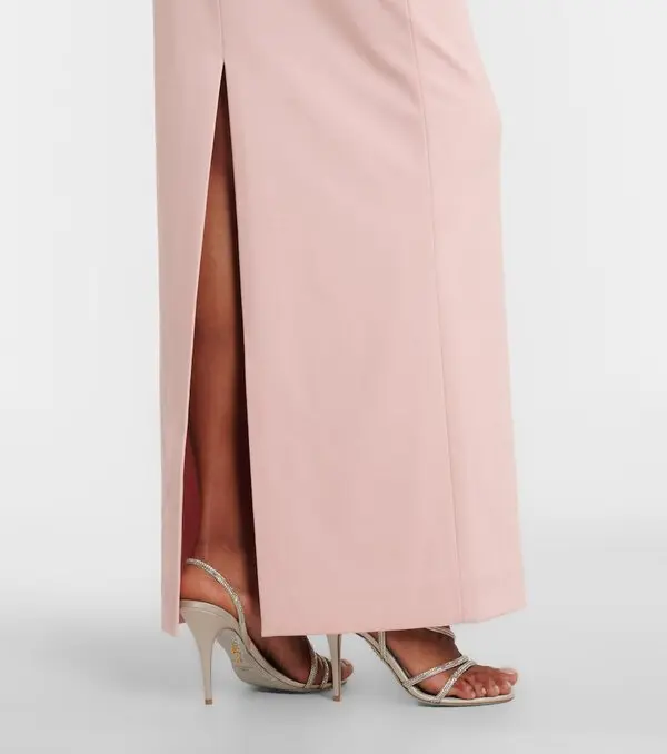 Solace London Adele Satin-trimmed Gown