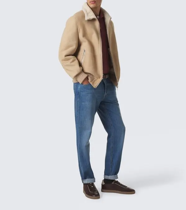 Brunello Cucinelli Suede Lace-up Sneakers - Brown