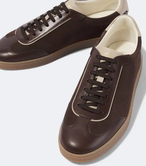 Brunello Cucinelli Suede Lace-up Sneakers - Brown