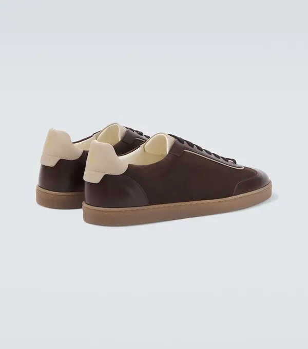 Brunello Cucinelli Suede Lace-up Sneakers - Brown