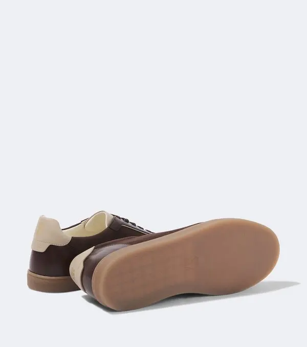 Brunello Cucinelli Suede Lace-up Sneakers - Brown