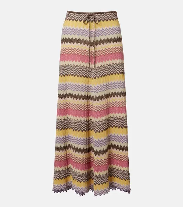 Faithfull The Brand Lamé Maxi Skirt - Multicoloured