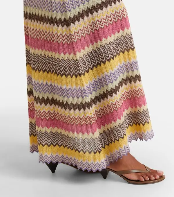 Faithfull The Brand Lamé Maxi Skirt