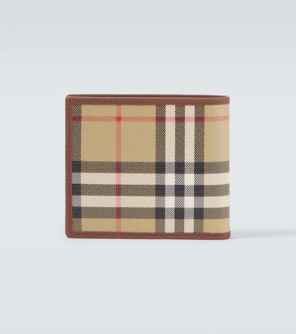 Burberry Check Canvas Bifold Wallet