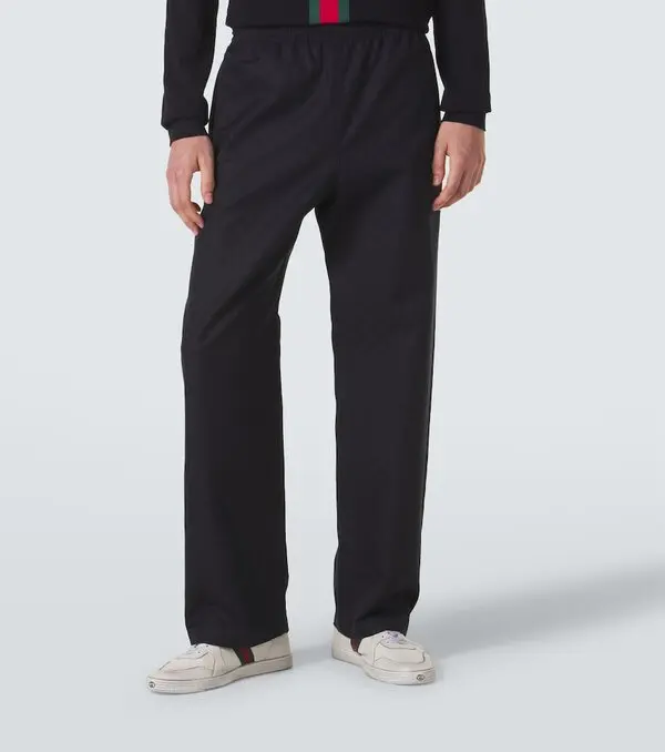 Gucci Gg Canvas Straight-leg Pants