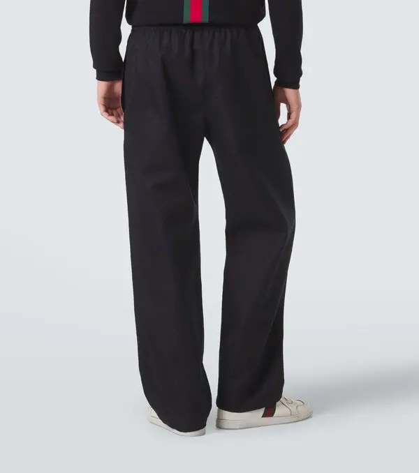 Gucci Gg Canvas Straight-leg Pants