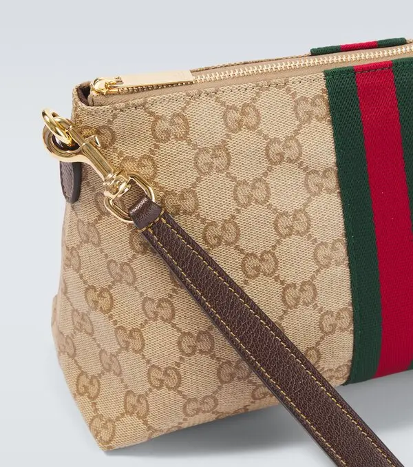 Gucci Small Gg Canvas Pouch - Beige