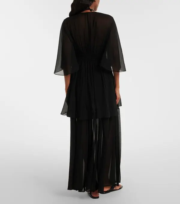 ERES Silk Chiffon Maxi Skirt