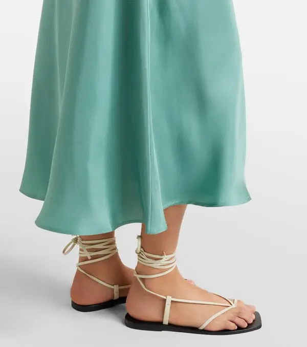 Asceno Silk Twill Slip Dress