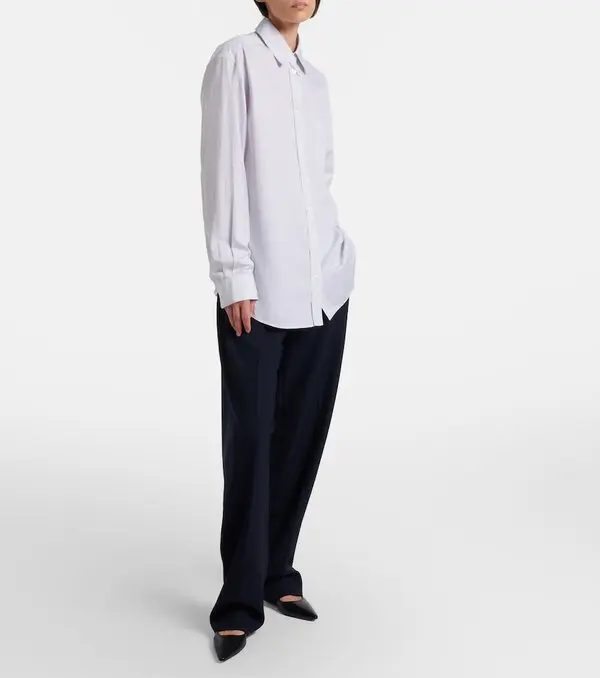 THE ROW Mune Wool Straight Leg Pants