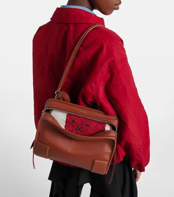 Loewe Amazona 180 Lion Medium Leather Tote Bag