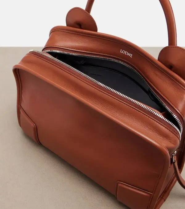 Loewe Amazona 180 Lion Medium Leather Tote Bag