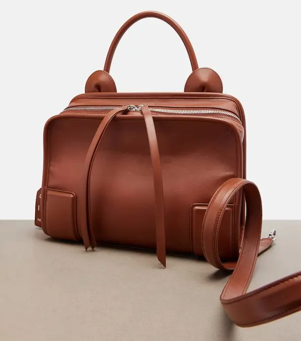 Loewe Amazona 180 Lion Medium Leather Tote Bag