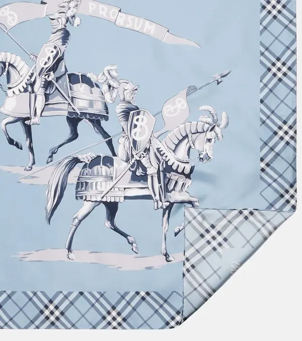 Burberry Ekd Silk Twill Scarf
