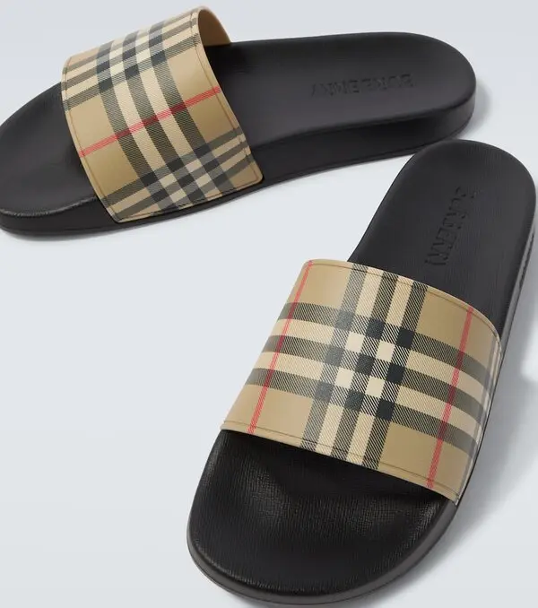 Burberry Check Slides