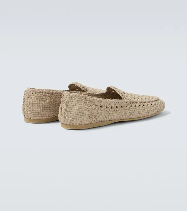 Dolce & Gabbana Woven Loafers - Beige