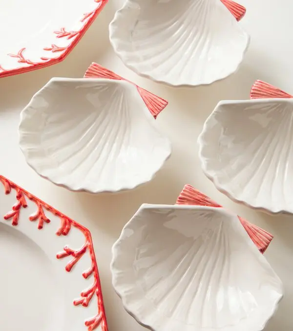 LES-OTTOMANS Set Of 4 Ceramic Side Plates