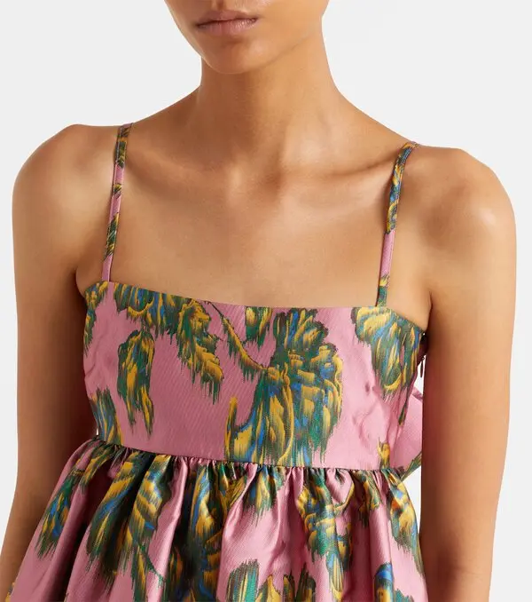 ALEMAIS Faye Floral Midi Dress - Pink