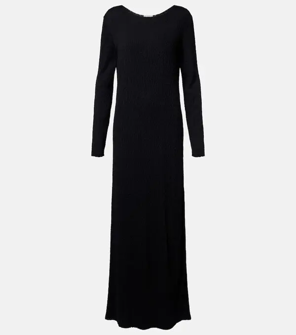 THE ROW Odall Silk Maxi Dress - Black