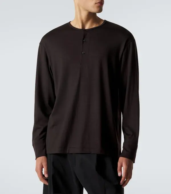 Studio Nicholson Kuyto Wool Henley Shirt