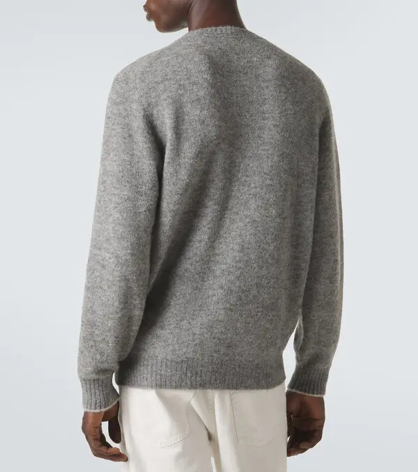 Brunello Cucinelli Alpaca, Cashmere, And Wool-blend Crewneck Sweater