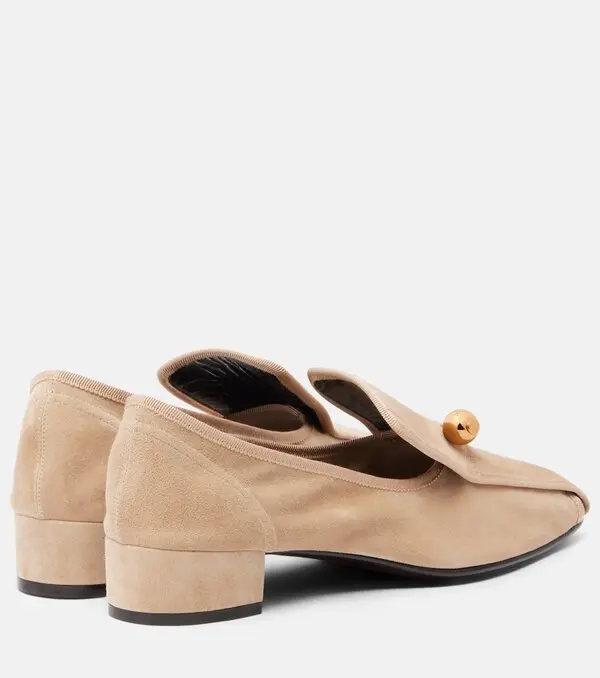 HERBERT LEVINE Showtime Suede Loafer Pumps