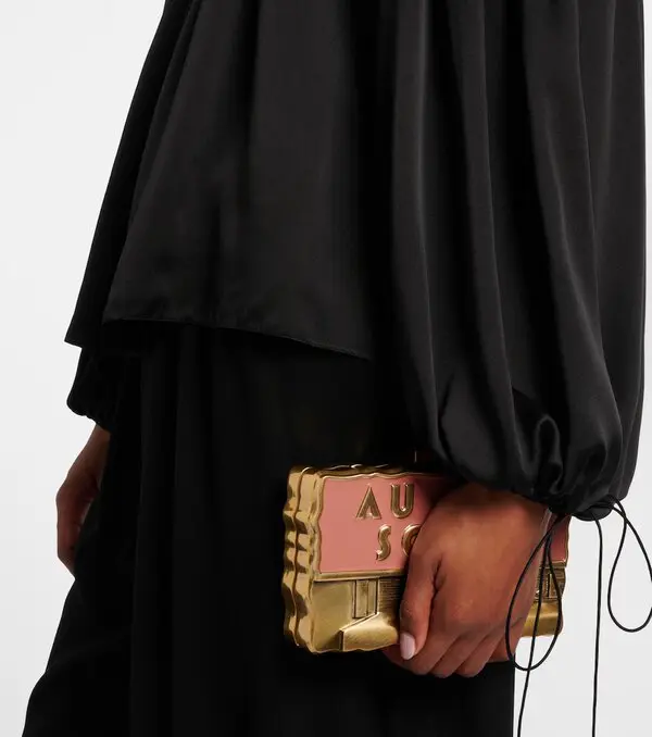 Chloé Off-shoulder Silk Satin Top