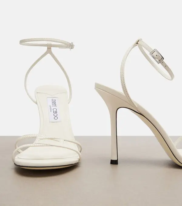 JIMMY CHOO Leo Leather Sandals