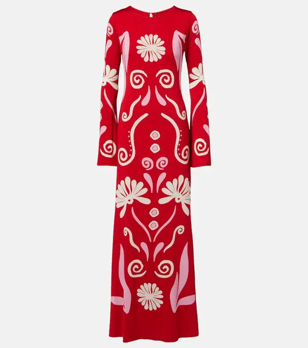 CALA DE LA CRUZ Maxi Dress - Red