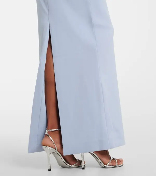 Solace London Sabina Off-shoulder Gown - Blue