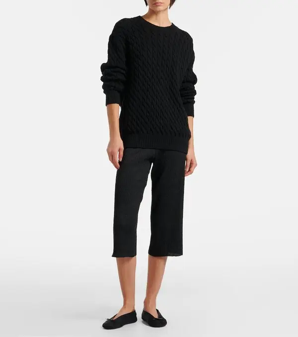 THE ROW Fay Ballet Flats - Black