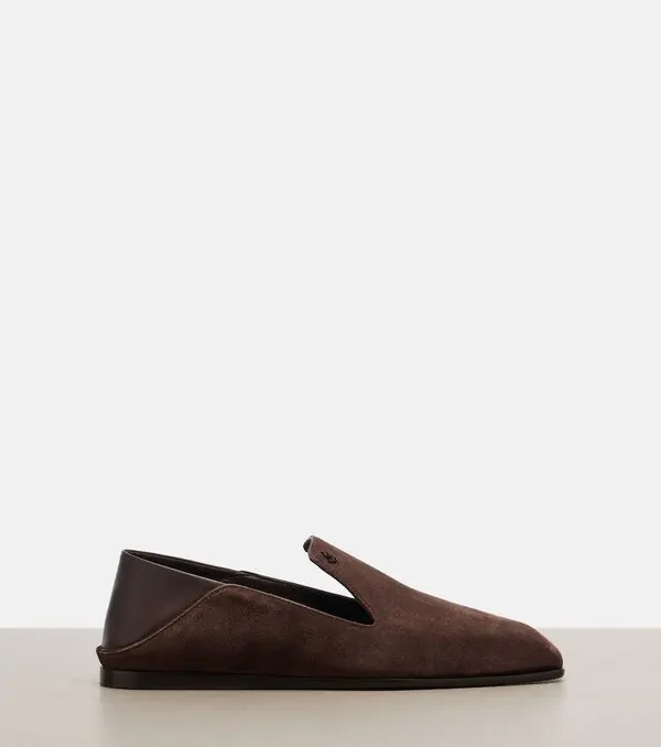 JIMMY CHOO Eliot Suede Loafers - Brown