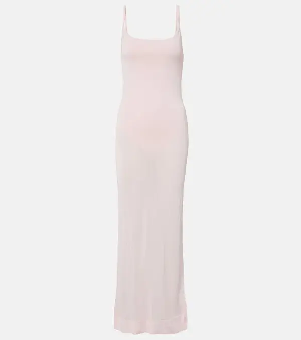 Jacquemus Nodo Knitted Maxi Dress - Pink