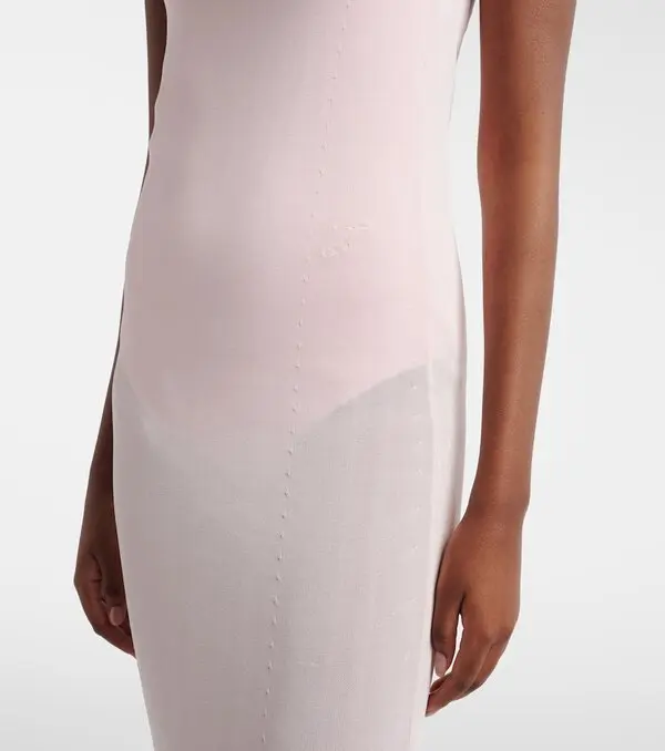 Jacquemus Nodo Knitted Maxi Dress - Pink