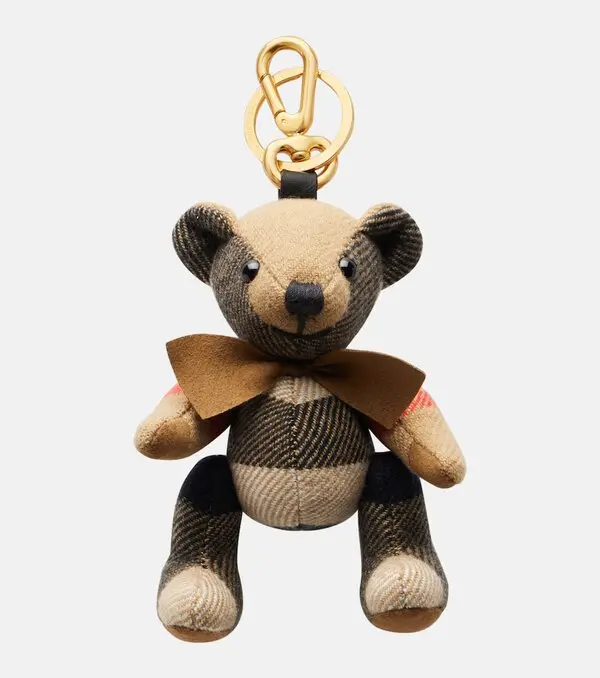 Burberry Thomas Bear Charm In Archive Beige - Brown